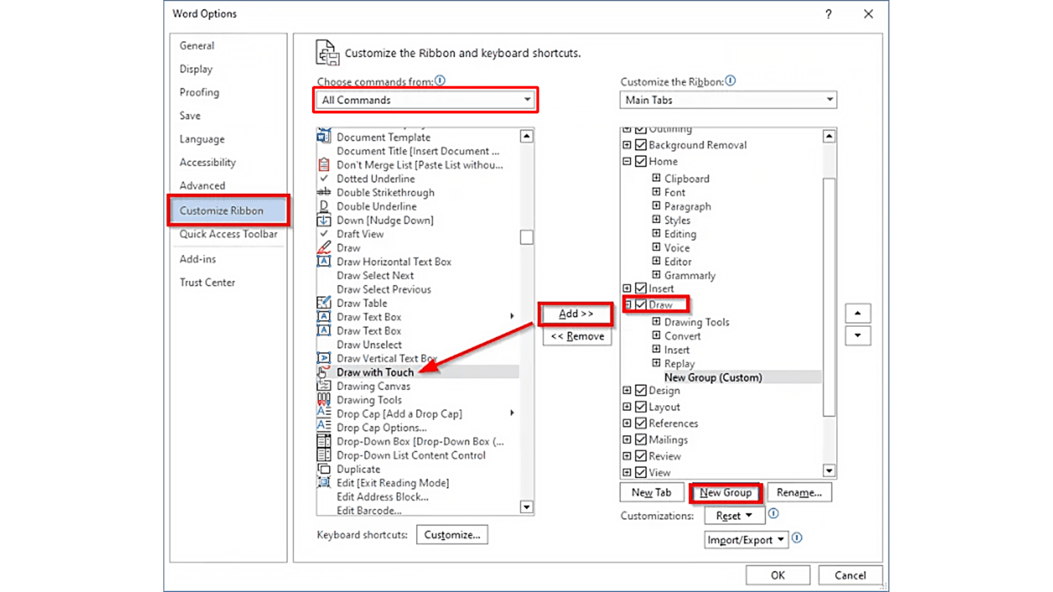 Fix Draw with Touch Not Working, Greyed Out in Word, Excel, PowerPoint - MEFMobile